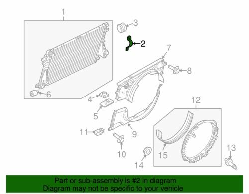 Genuine Ford Radiator Support Bracket 7C3Z-8A193-A | eBay