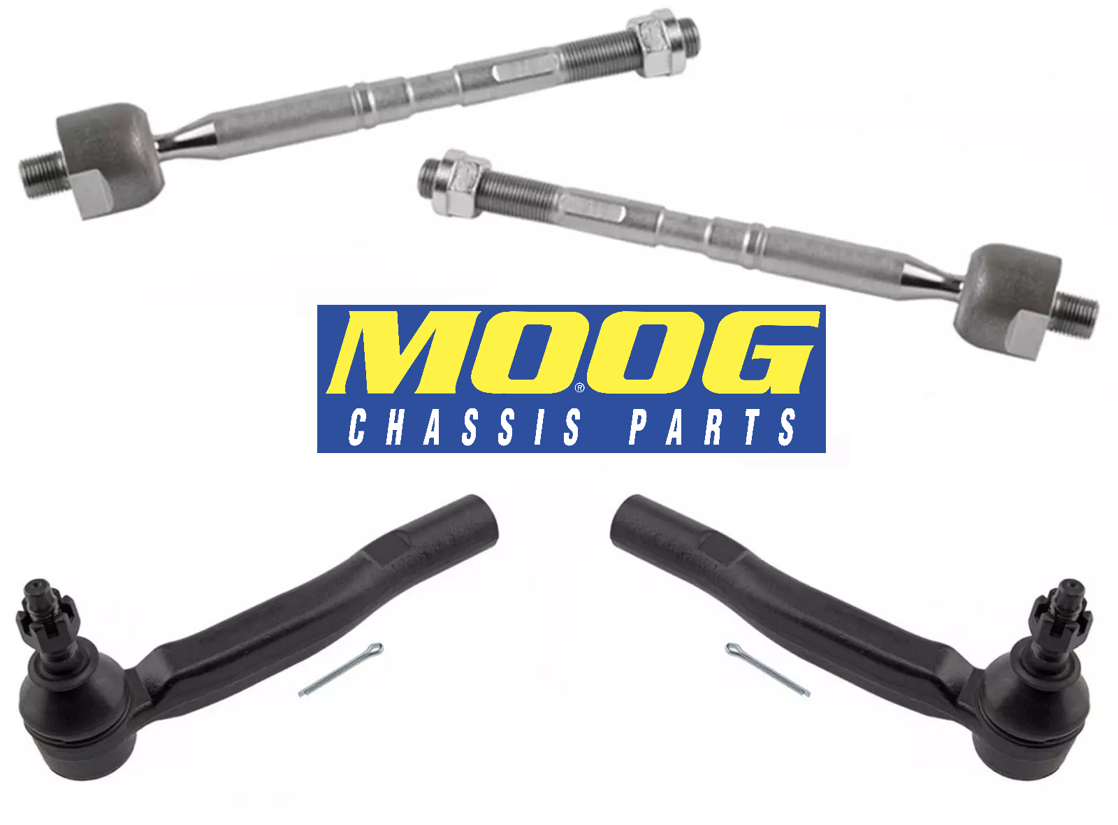 Front Left & Right Inner and Outer Tie Rods For Toyota Highlander 2008 ...