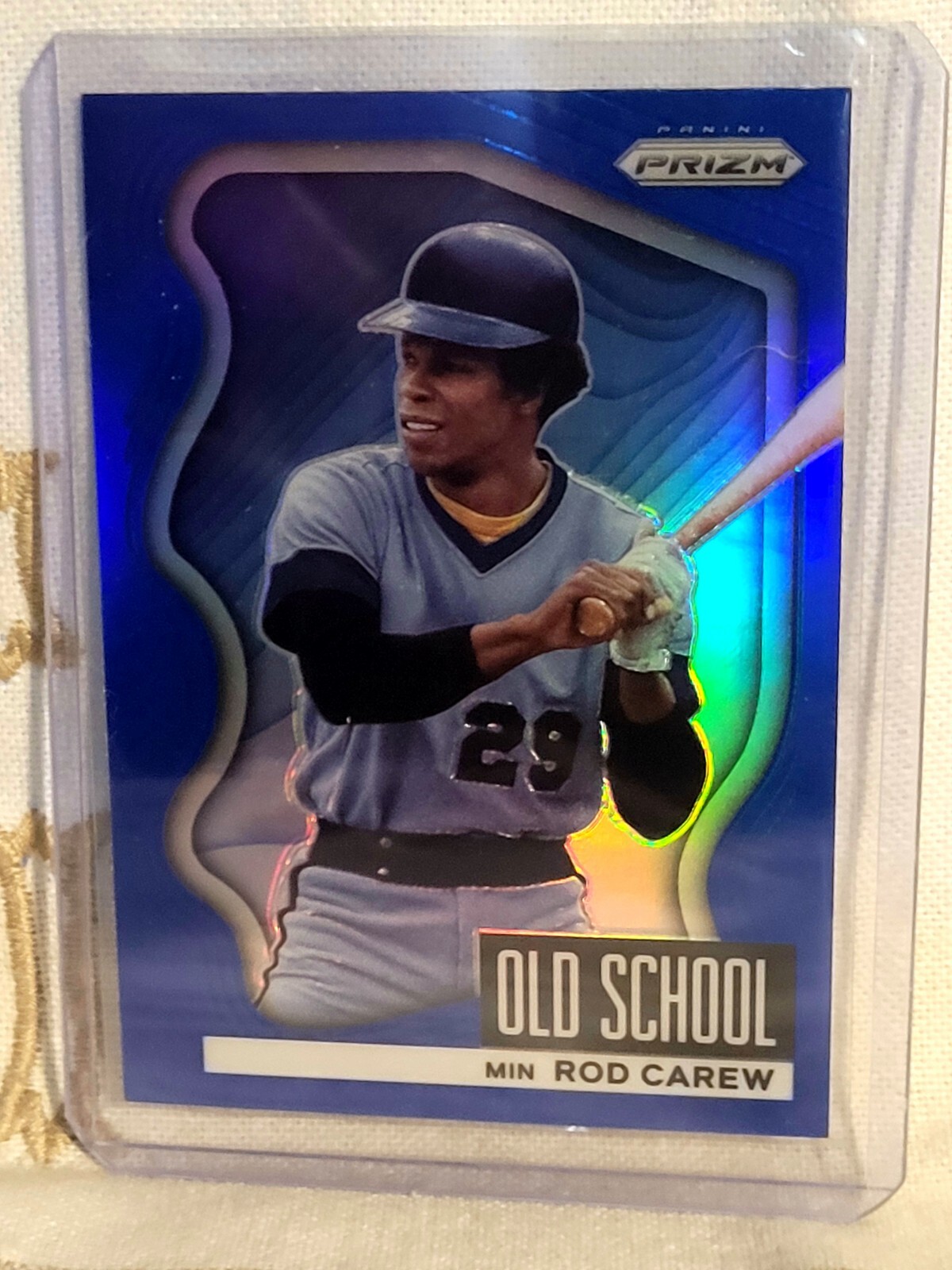 Rod Carew, Minnesota Twins, 2022 Prizm Baseball Old School Blue Prizm # ...