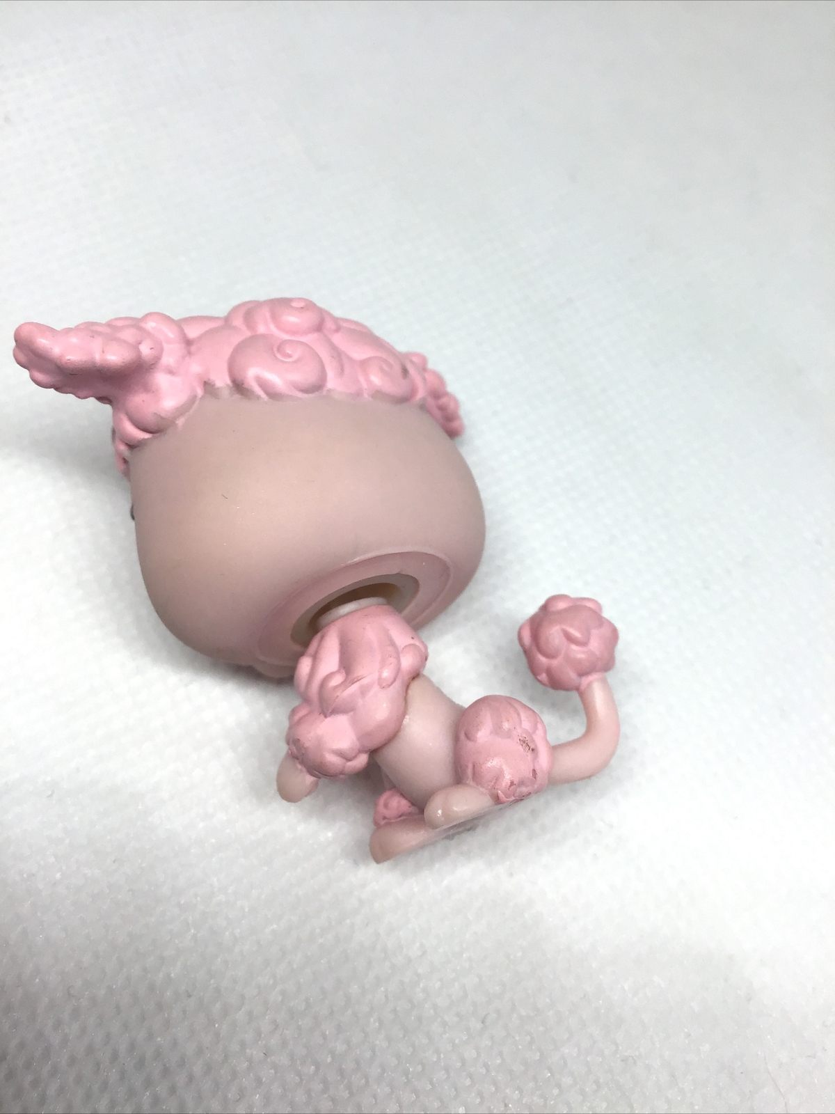 Littlest Pet Shop LPS #402 Pink French Poodle Puppy Dog with Brown Dot ...