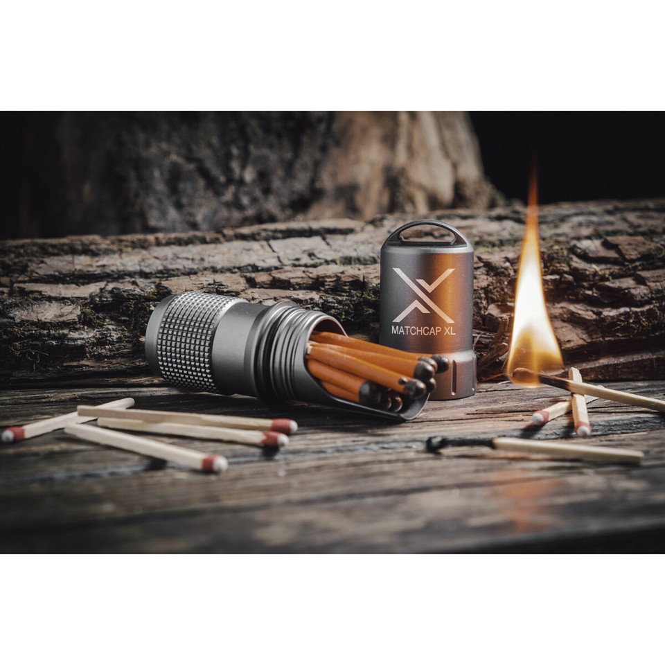 Exotac MATCHCAP XL Waterproof Match and Striker Case - Blaze Orange | eBay