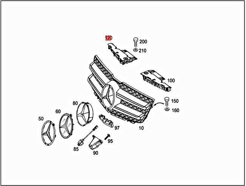 Genuine MERCEDES X204 GLK-CLASS X204 Support 2048850536 | eBay