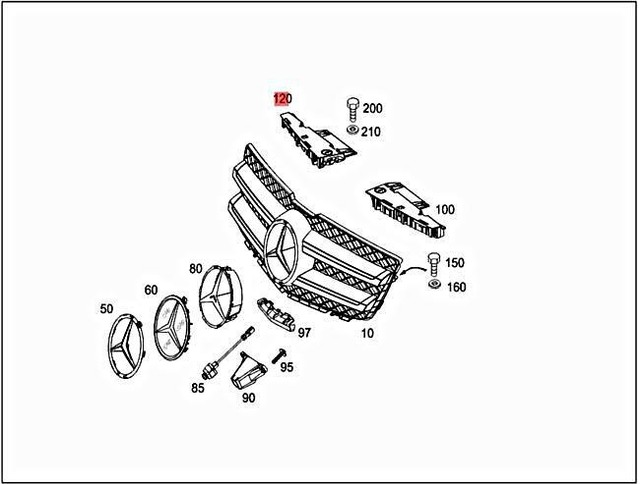Mercedes-Benz 2048850536 Genuine OEM Upper Support for sale online | eBay