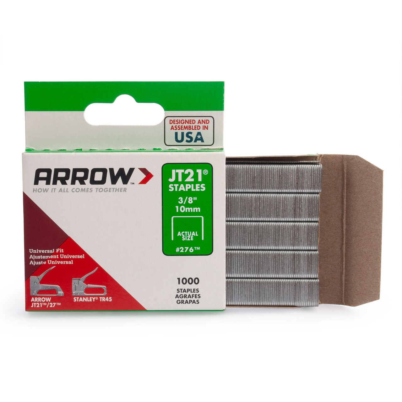 Arrow A276 JT21 Light Duty Staples 3/8" (Pack Of 1000) | eBay