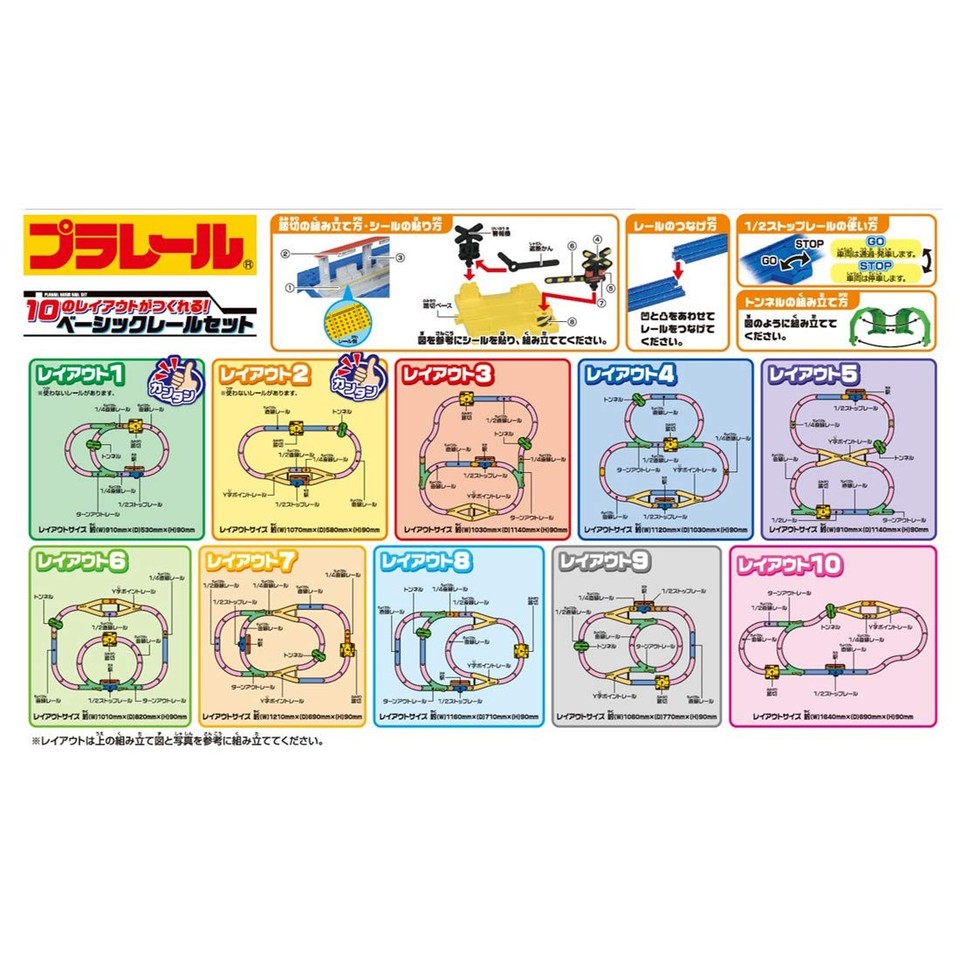 Takaratomy 10 Types Layout Plarail Basic Rail Set (Japan Import) | eBay