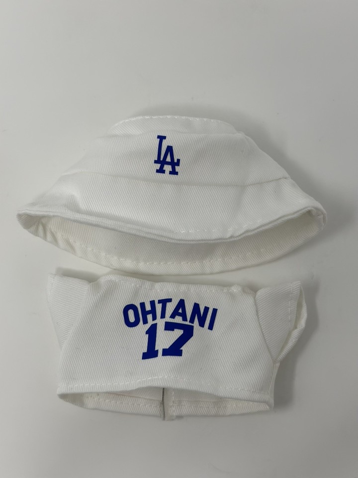 Clothes Outfit For Labubu - Dodgers Jersey And Hat White OHTANI 17 (NO ...