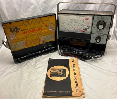 Sencore FE-20 FE20 Field Effect Multimeter Hi-Lo Meter w/Service Manual ...