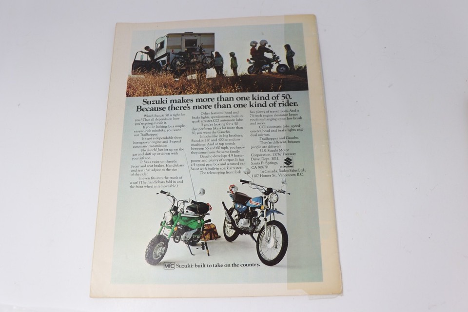 Rare Mini Cycle Magazine December 1972 Yamaha Mini Enduro 3 Wheeler F ...