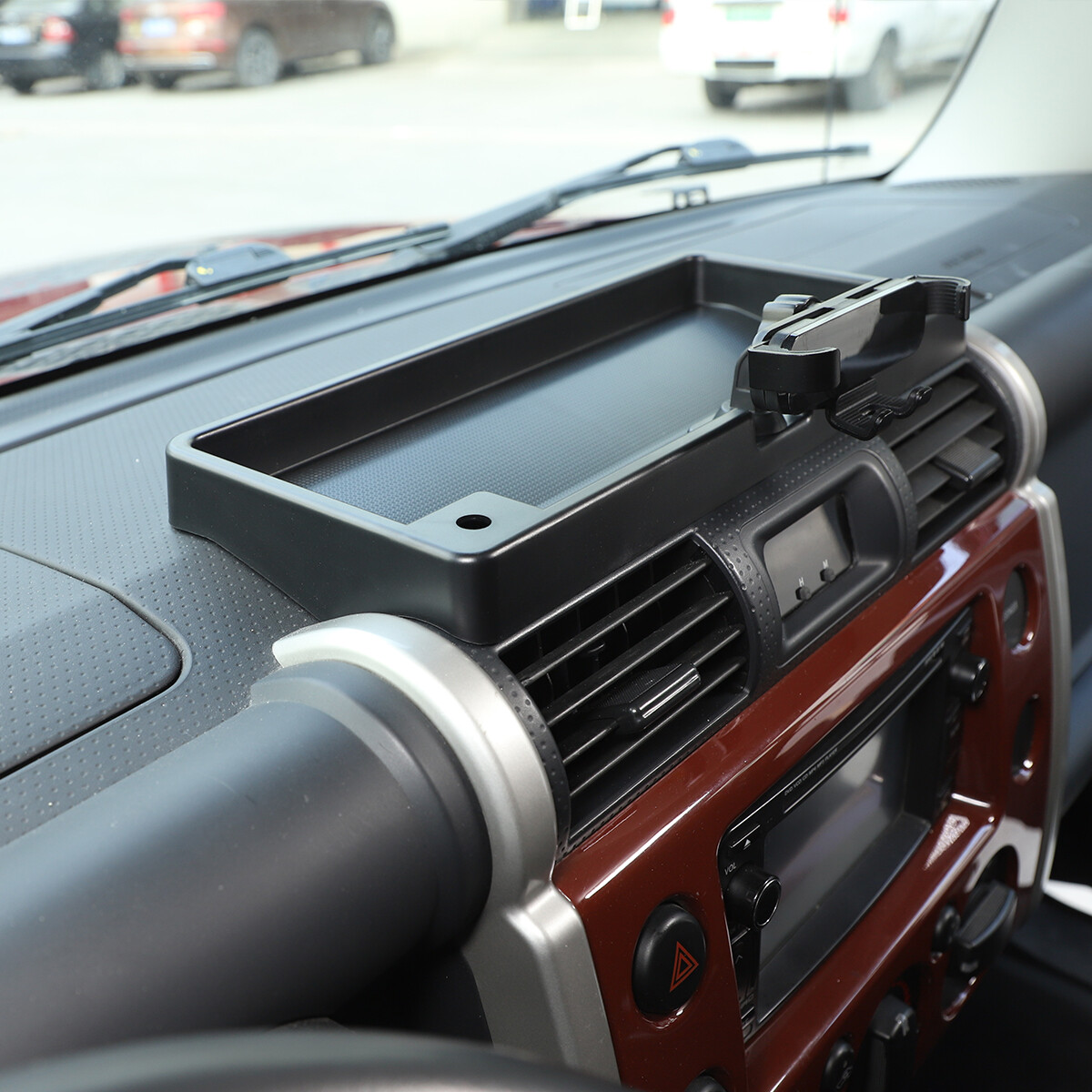 For Toyot@ FJ Cruiser 07-21Dashboard Storage Tray Box With Cell Phone ...