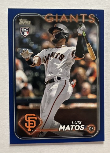 2024 Topps Series 1 Luis Matos Royal Blue Parallel RC Rookie Card ...
