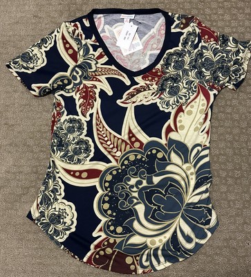 LuLaRoe Iris Tunic T Shirt Top V Neck sz Extra Small ~ NWT Bohemian ...