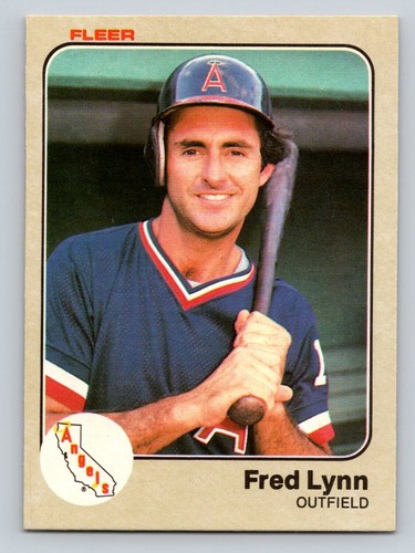 1983 Fleer Baseball #97 Fred Lynn California Angels | eBay