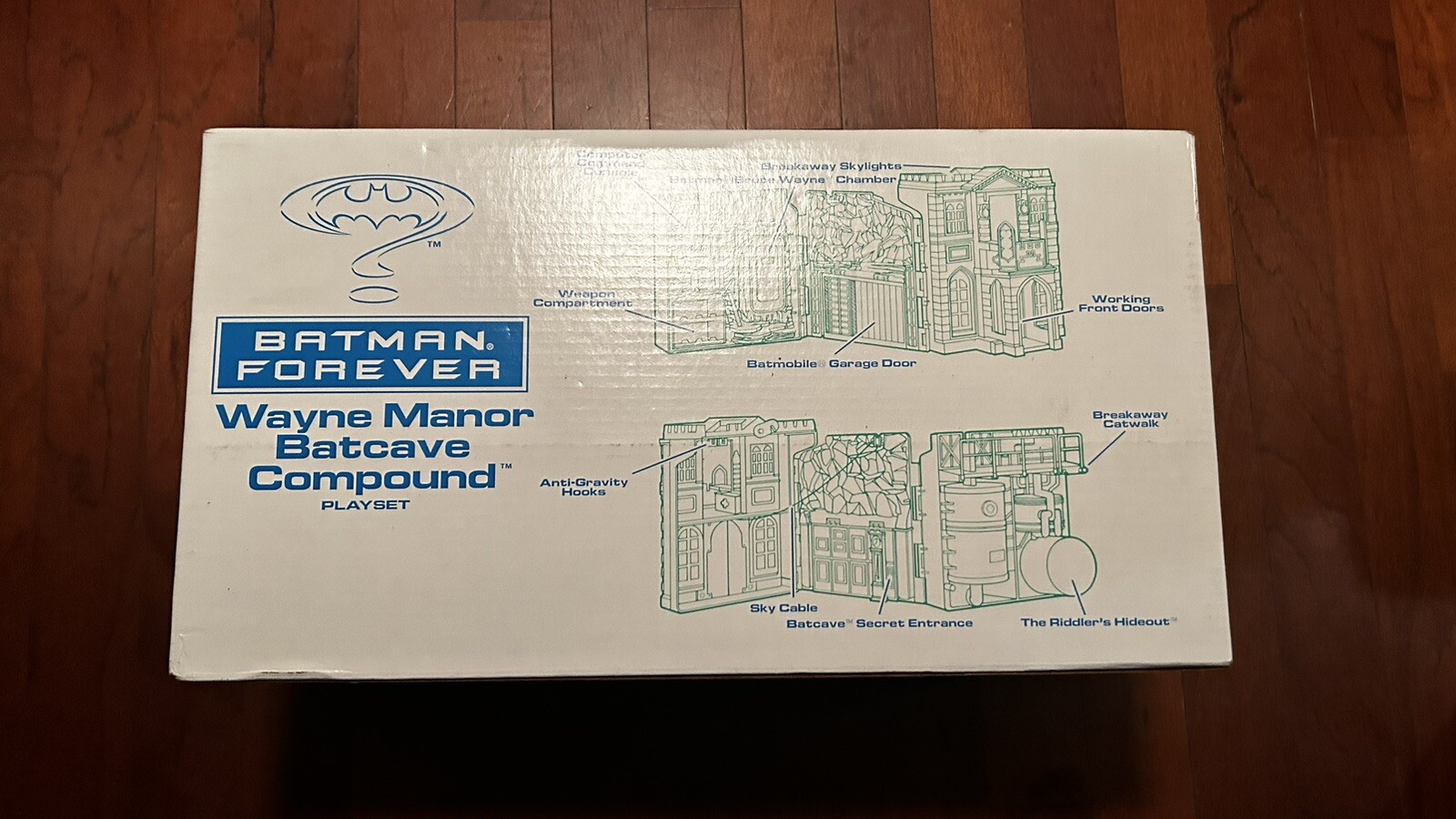 Vintage 1995 Batman Forever Wayne Manor Batcave Compound NEW SEALED IN ...