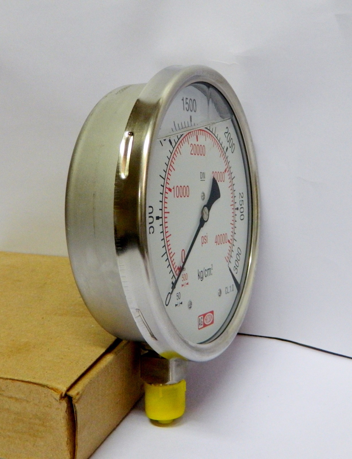 Manometer 0-3000 BAR / 0-42500 PSI Dual Scale, Ideal für Common Rail ...