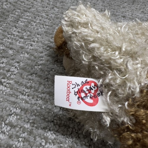 2013 Ty Beanie Boos ROOT BEER the Dog Glitter Eyes 6” Plush Stuffed ...