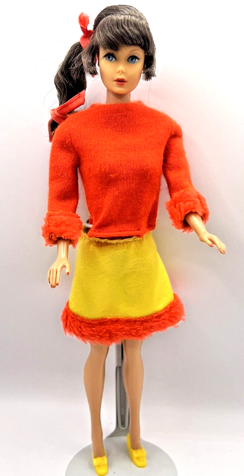 Vtg Mod Talking Barbie Doll Head On S/L Barbie/Midge Body In Hooray For ...