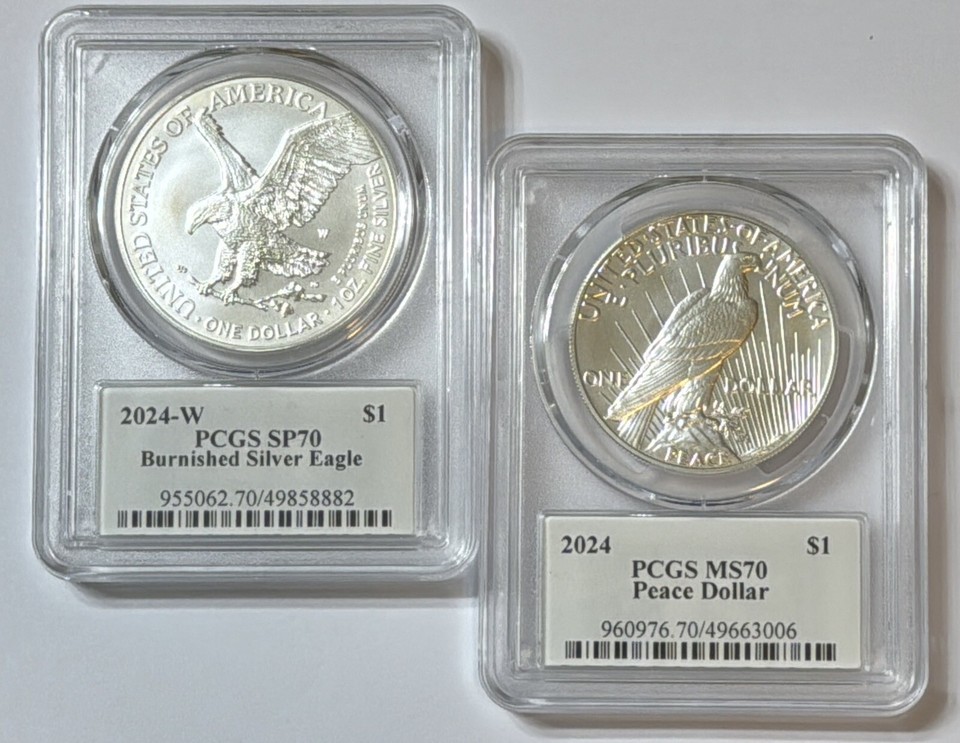 Ultra Break (Silver Label) 2024-W American Silver Eagle & 2024 Peace ...