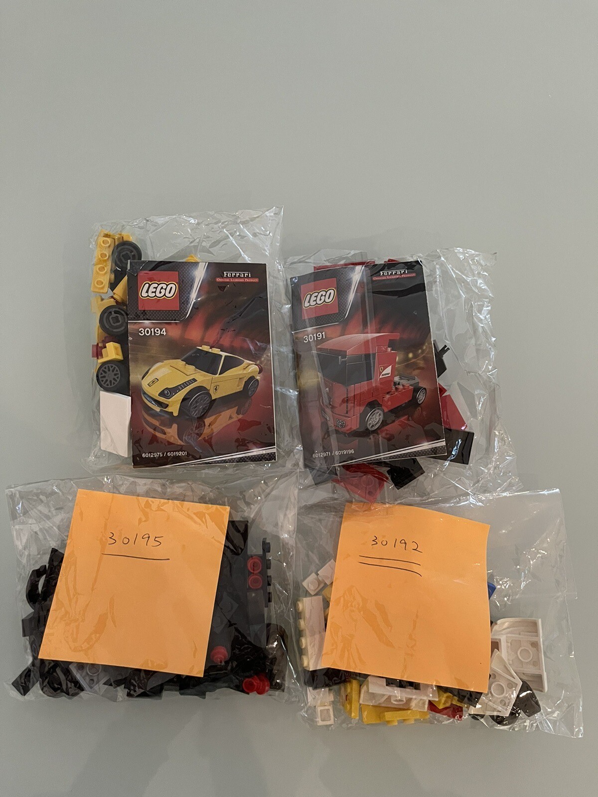 LEGO Shell V-Power F1 Ferrari 30191 30192 30194 30195 | eBay