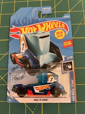2019 HOT WHEELS HAUL-O-GRAM HW RACE TEAM 2/10 NEW FOR 2019 BLUE | eBay