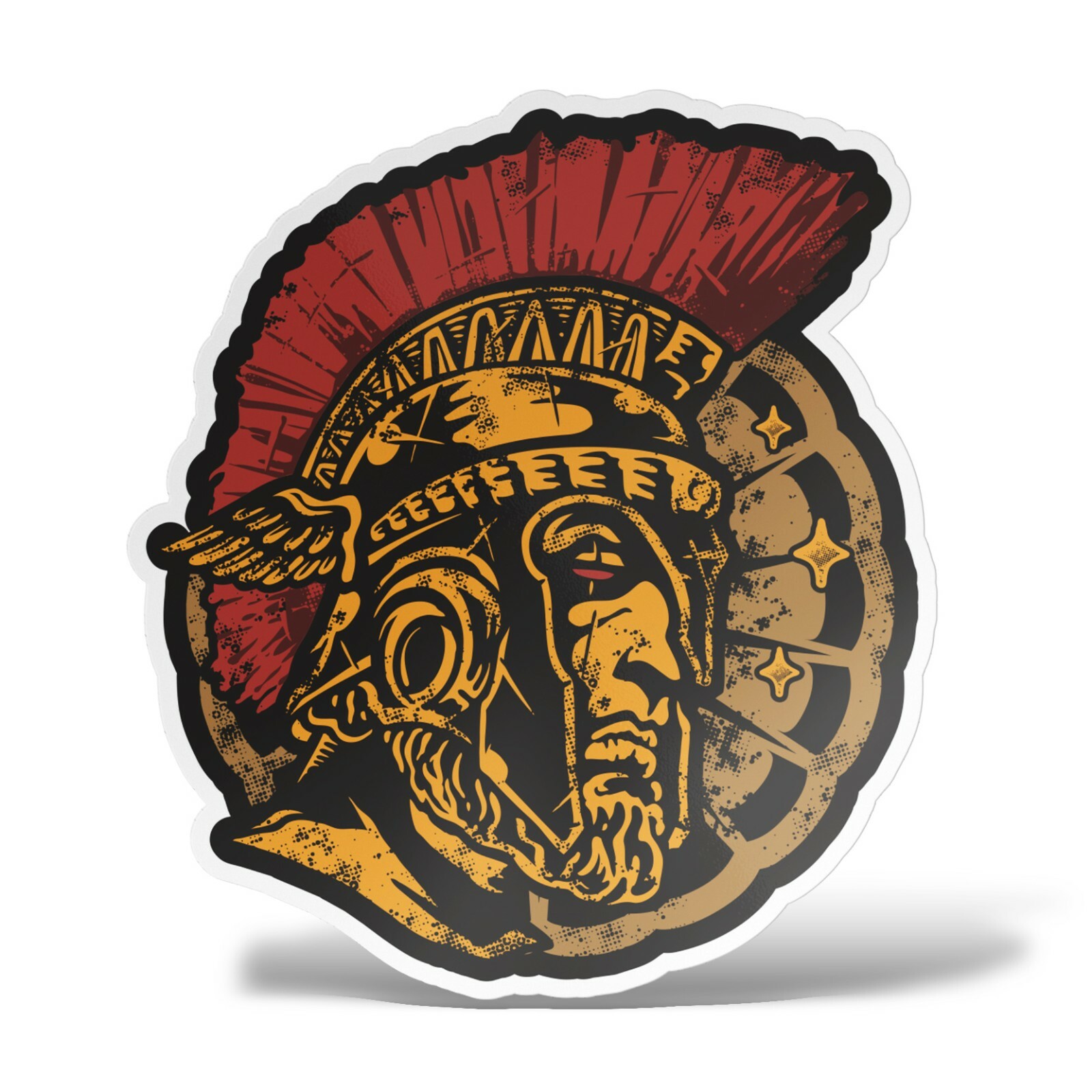 Sticker Gladiator Adhesive Mural Decal Laptop Auto Motorcycle Helmet ...