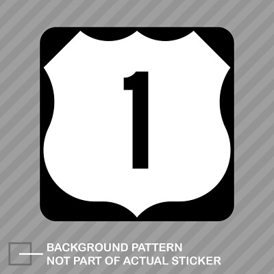 Overseas Highway 1 Highway Shield Sticker Decal Vinyl us sign florida ...