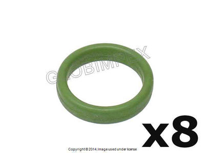 Mercedes r107 w116 Green O-Ring Fuel Injector Set of 8 GENUINE ...