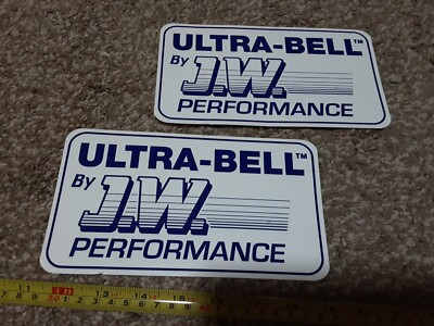 Lot of 2 JW Ultra Bell Racing Decals Stickers NHRA Nascar Street Outlaw ...