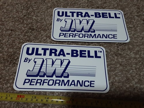 Lot of 2 JW Ultra Bell Racing Decals Stickers NHRA Nascar Street Outlaw ...