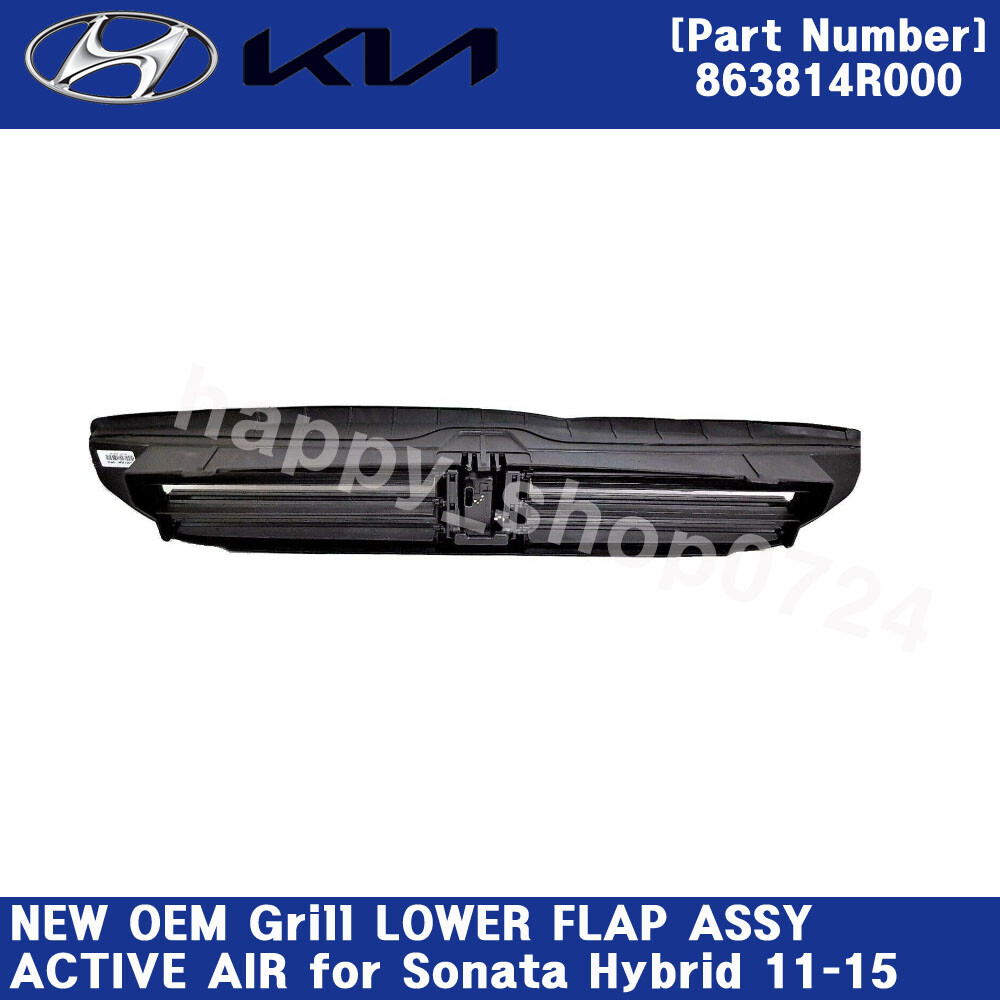 NEW OEM Grill LOWER FLAP ASSY-ACTIVE AIR 863814R000 for Sonata Hybrid ...