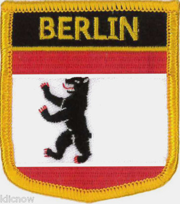Berlin (Germany) (Shield) Embroidered Patch 6CM X 7CM (2 1/2" X 2 3/4 ...