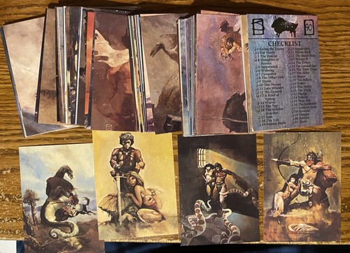 1993 JEFFREY JONES (CONAN ARTIST) FANTASY ART COMPLETE SET 1-90 (see ...
