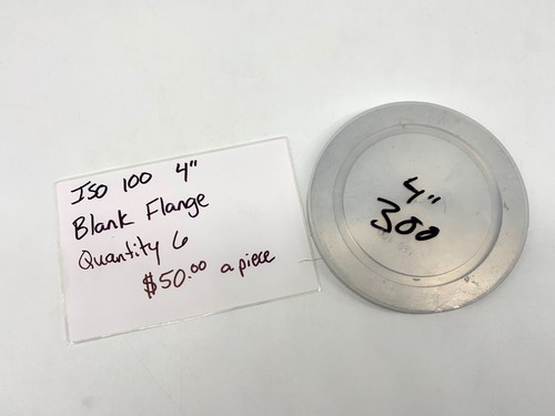 HIS ISO100 ISO 4" BLANK FLANGE 304 Stainless Steel VC-IS-100BF NEW | eBay