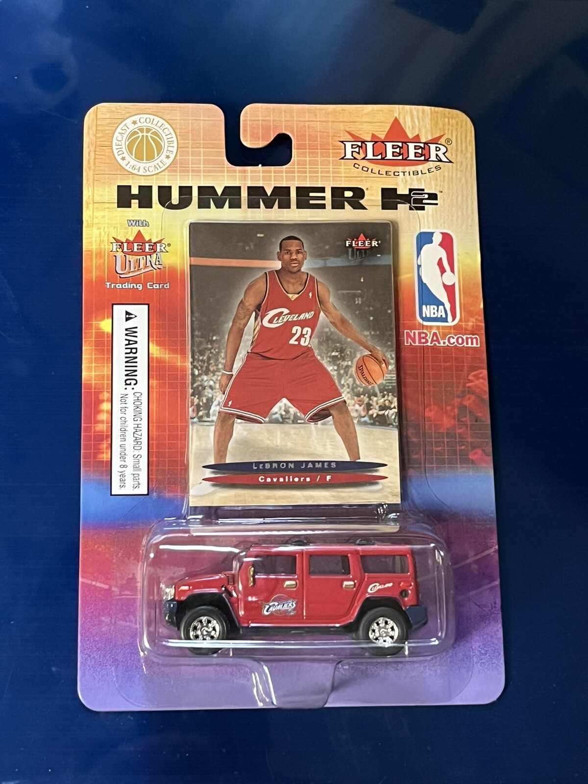 2004 Fleer Ultra Lebron James Rookie Card and Hummer H2 Car NEW GOAT ...