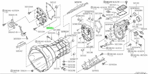 Genuine OEM Nissan 370Z Z34 6MT Front Cover P/N 32110-CD80D | eBay