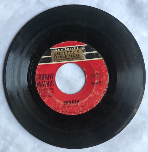 Johnny Mathis - Maria / Misty - 7” Vinyl 45rpm Columbia Hall of Fame ...