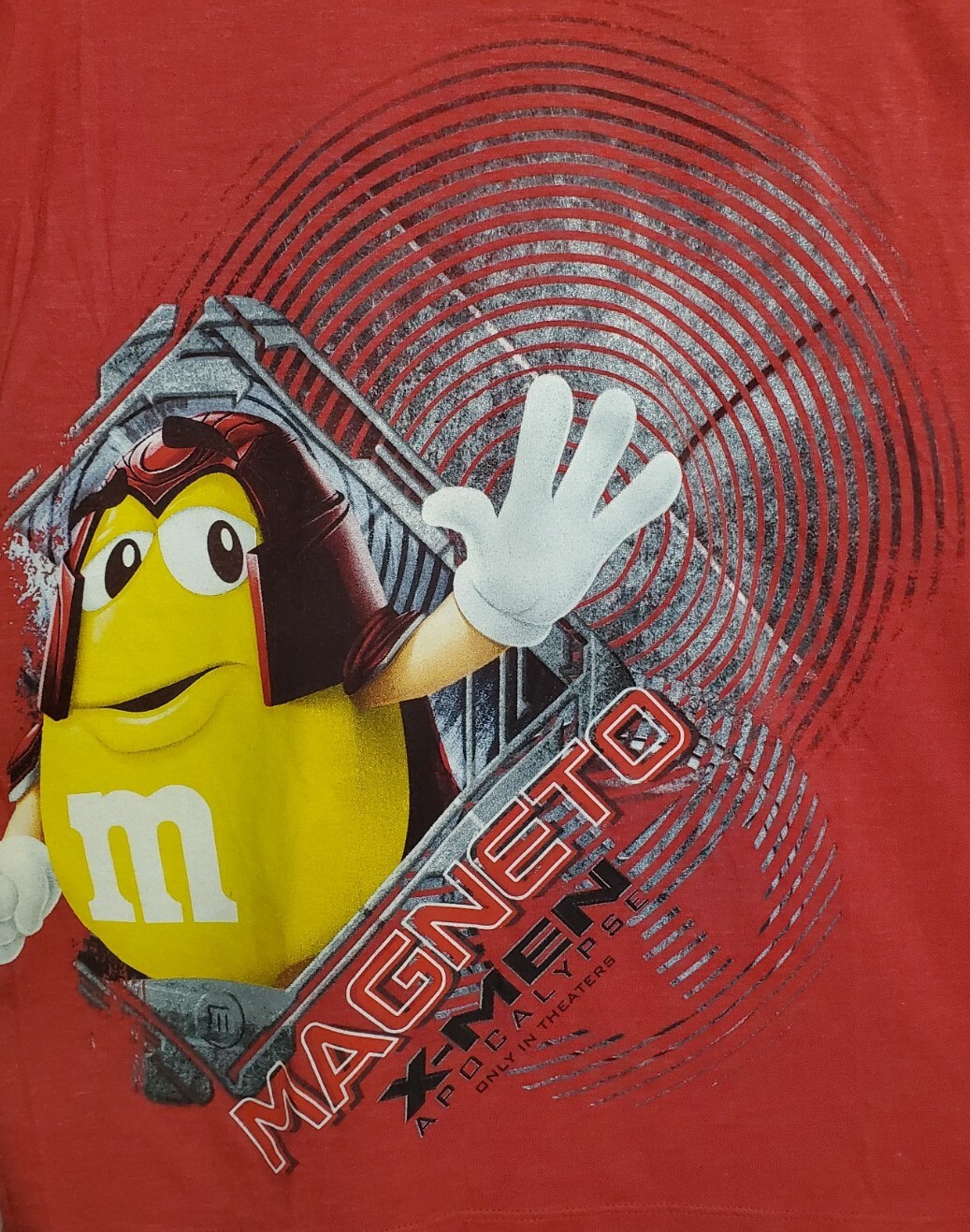 Rare Yellow M&Ms Magneto X-men Apocalypse red T Shirt… - Gem