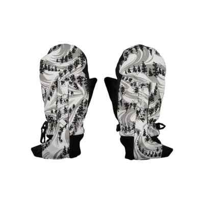 Obermeyer L10123 Unisex Kids Grey/Black Thumbs Up Printed Mittens Size ...