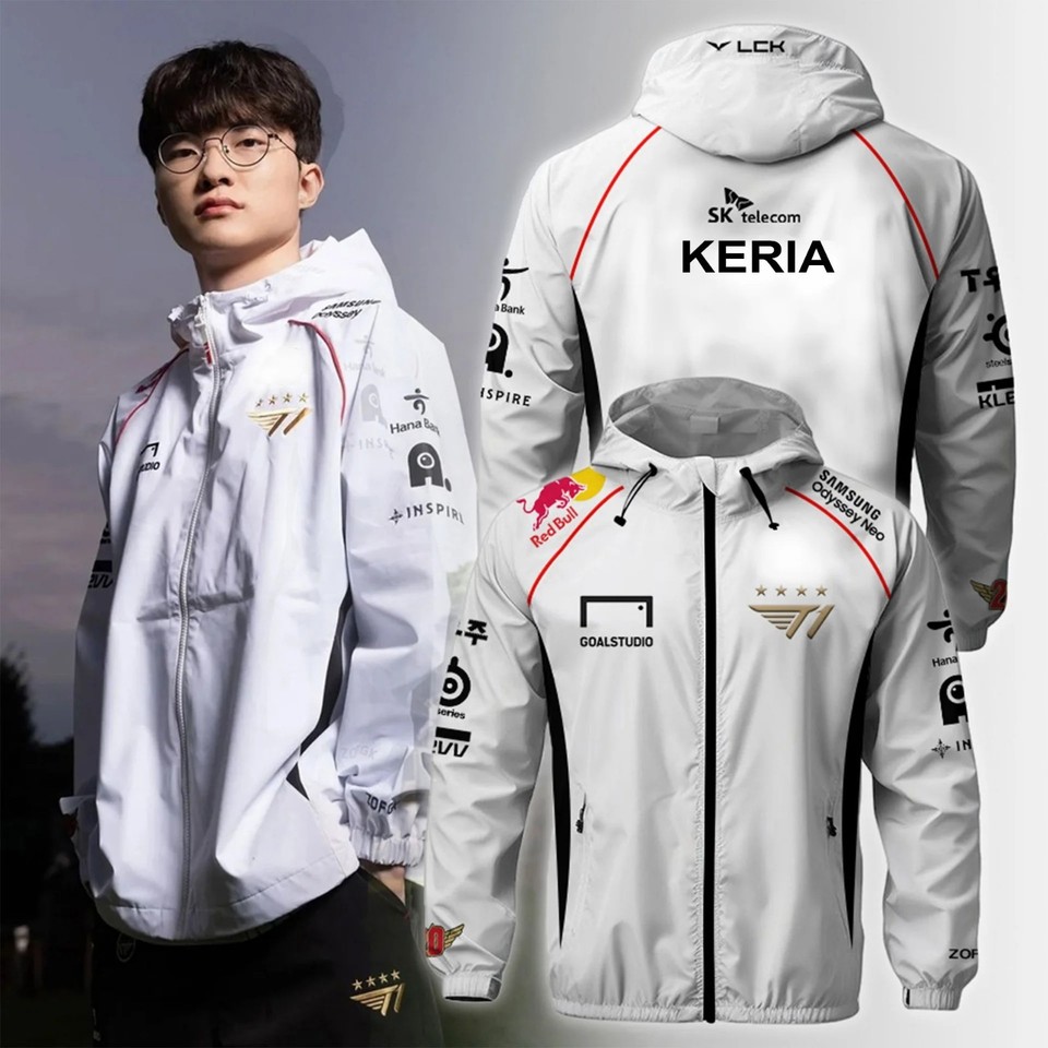 New T1 RED BULL 2025 Esports Team Uniform Jacket League Of Legends ...