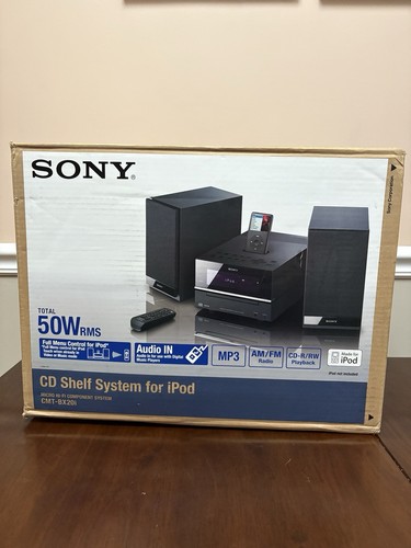 Sony CMT-BX20i Micro Hi-Fi Shelf System CD Player Radio iPod Dock ...