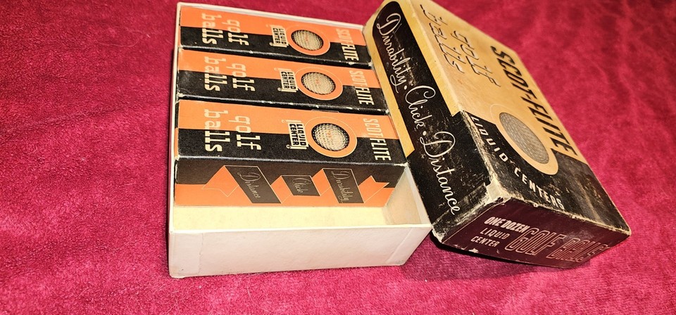 SCOT-FLITE liquid center Vintage Golf Balls | eBay