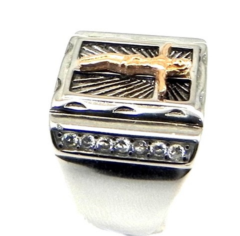 Stainless Steel Crucifix Ring | eBay
