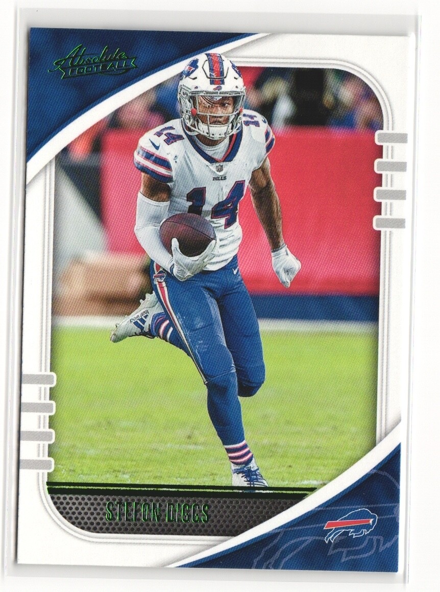 2020 Panini Absolute Football NFL #66 Stefon Diggs Green Parallel Card ...