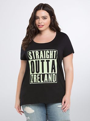 Torrid STRAIGHT OUTTA IRELAND St. Patrick's Day Girls Plus Size T-Shirt ...