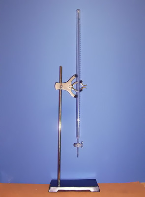 100 mL BURET with SUPPORT STAND & BURET CLAMP CLASS "A" | eBay