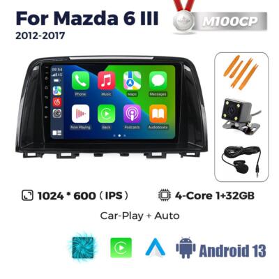 For Mazda 6 Atenza 2012-16 Android 13 Car Radio Stereo Carplay GPS ...