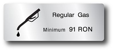 Vintage Exterior VW Beetle, Thing Regular Gas Fuel Door Decal 91 RON ...