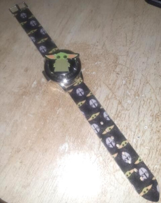 loose Star Wars Jedi Baby Yoda Grogu Mandalorian Accutime strap watch ...