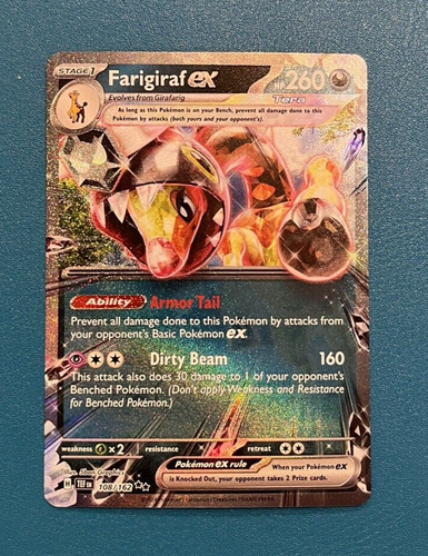 Pokémon Card Farigiraf ex 108/162 Temporal Forces NM Rare | eBay
