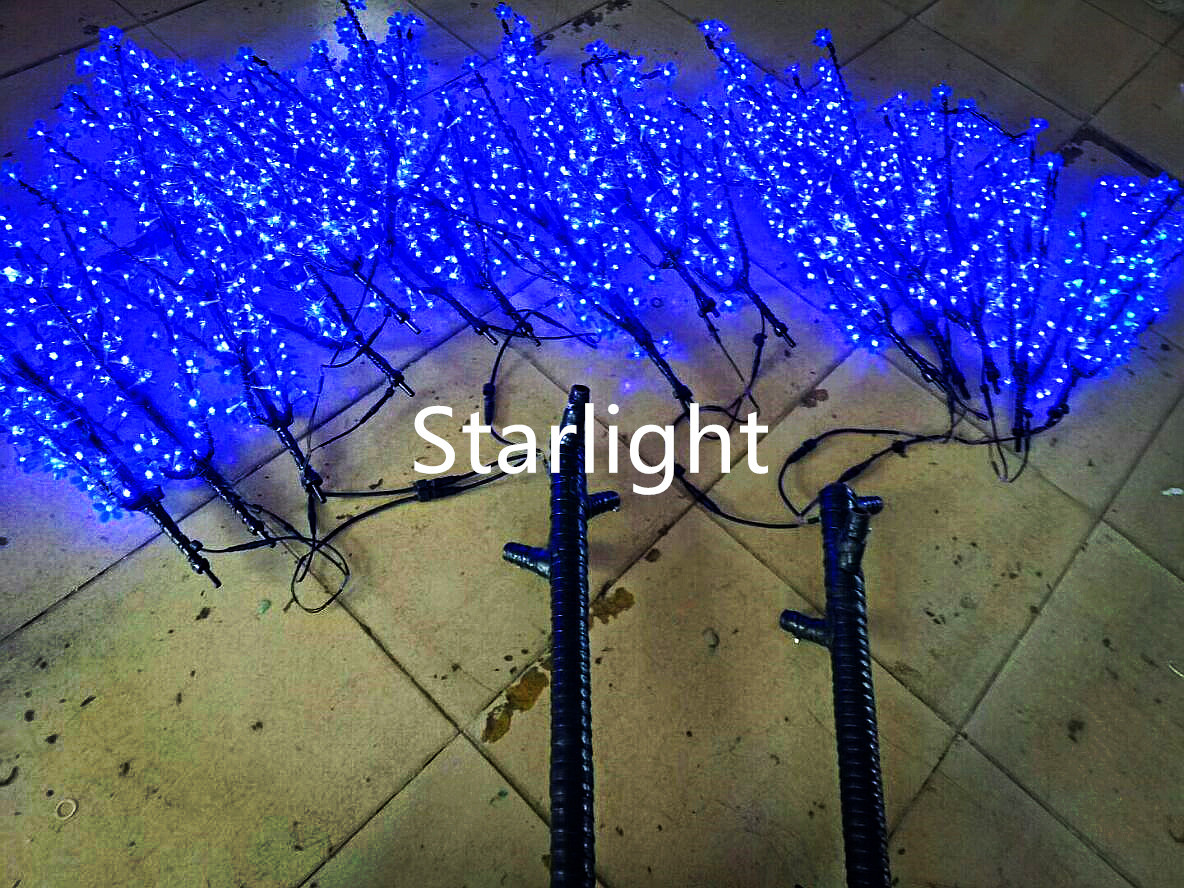 6ft Outdoor Blue LED Cherry Blossom Tree Christmas Light Home Decor ...