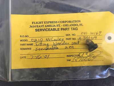Cessna 081-30169 Bleeder Seat | eBay